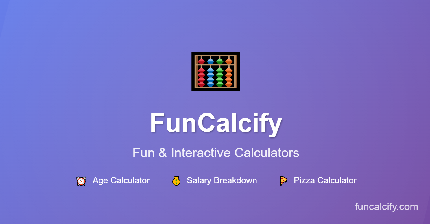 FunCalcify - Fun & Quirky Calculators